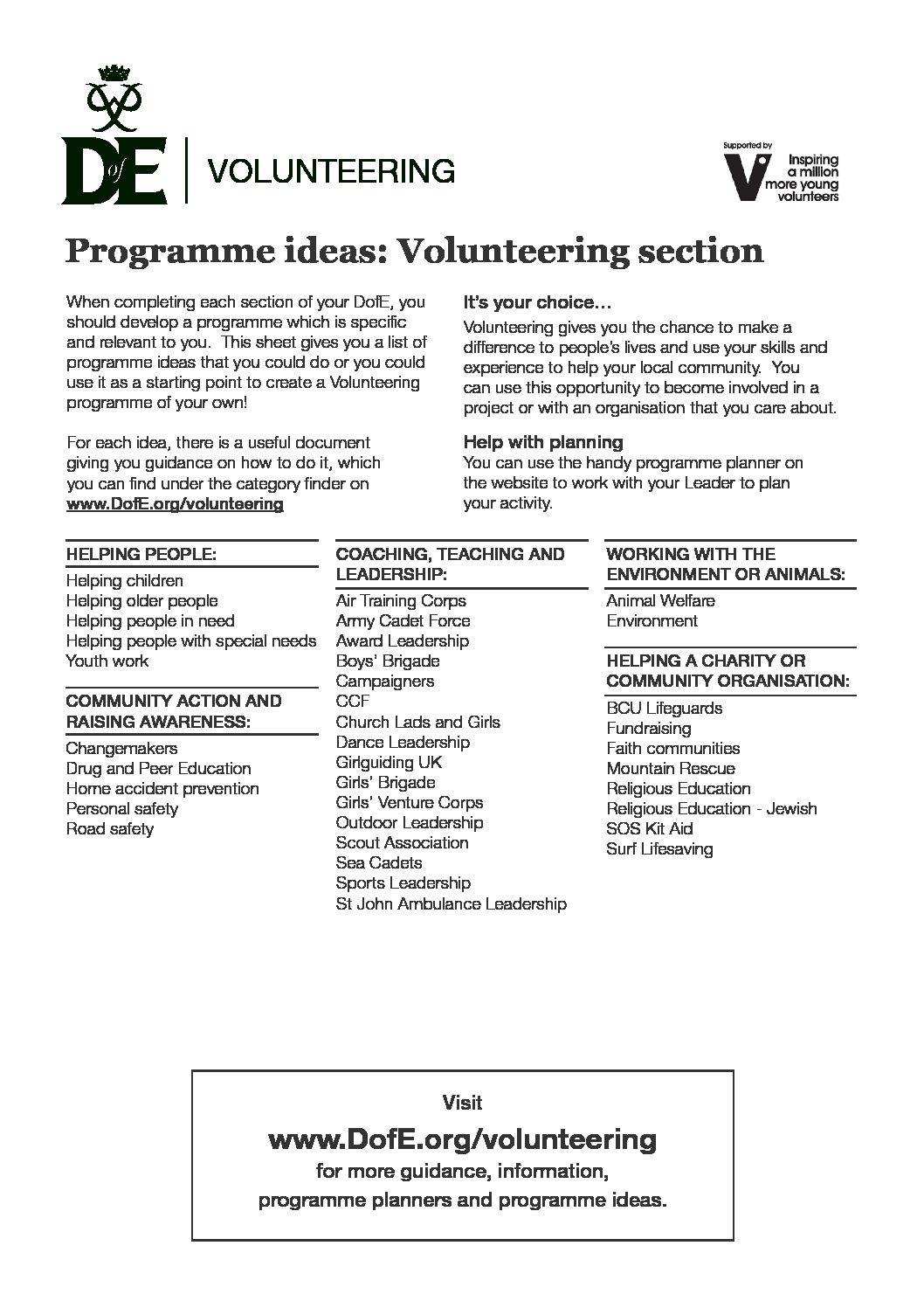 programme_ideas_-_volunteering – St Joseph's College